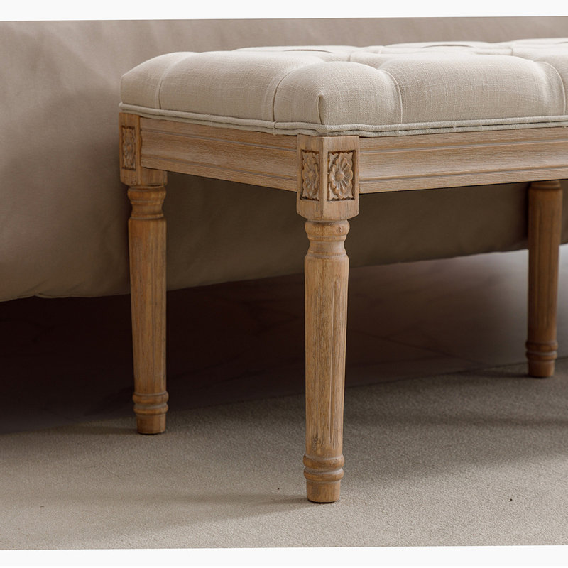 Ophelia & Co. Upholstered Tufted Bench Ottoman, Dining Bench Bedroom ...