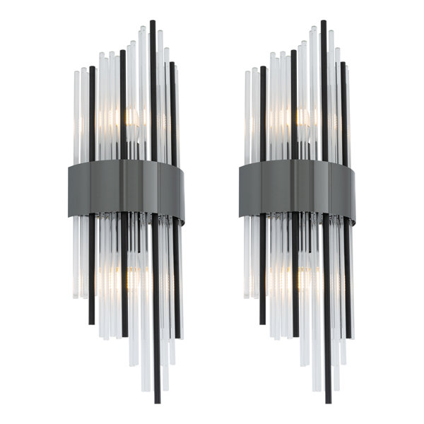 Wrought Studio Jolon Iron Flush Mounted Sconce | Wayfair