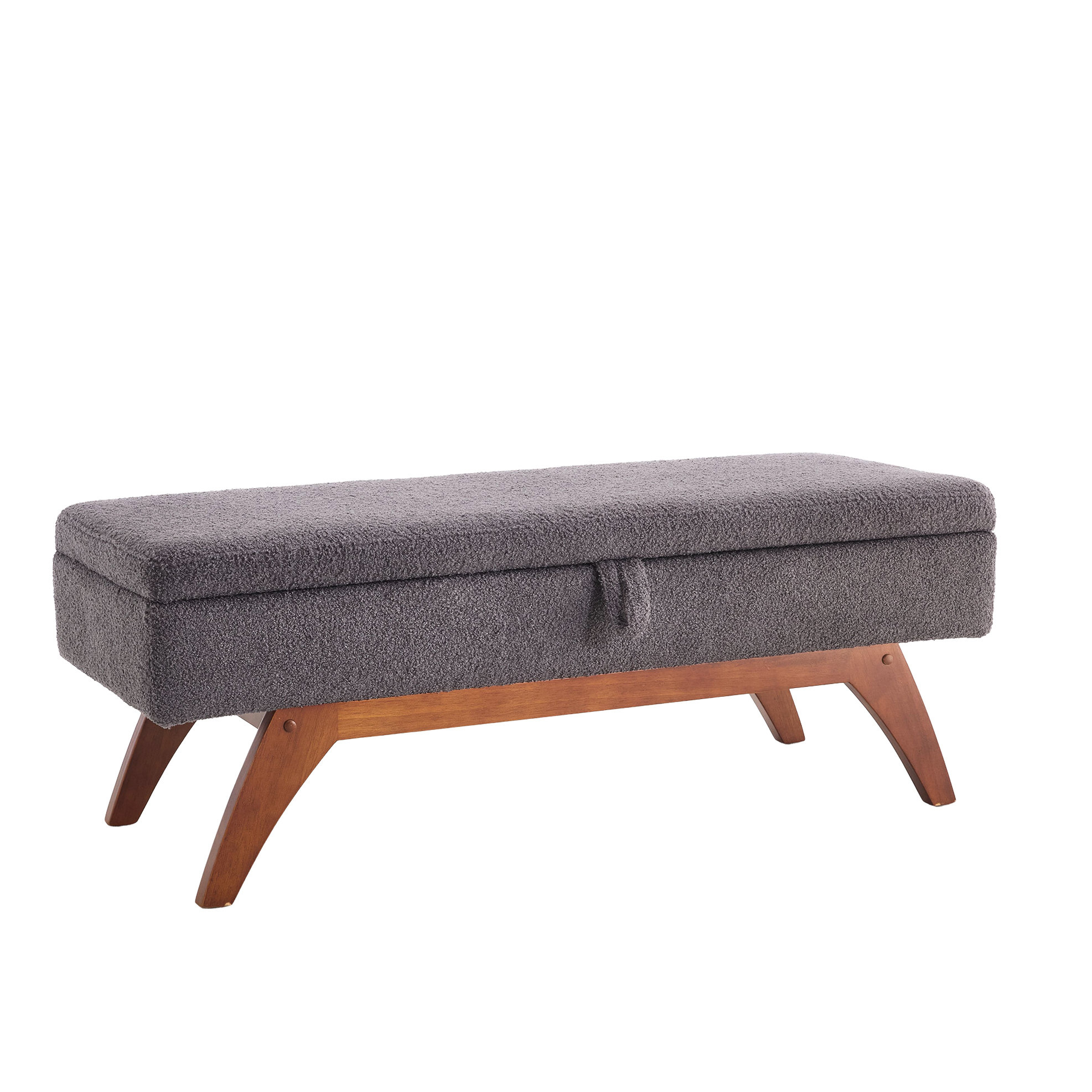 George Oliver Cozy Bedside Seat With Cloth And Hidden Storage Capacity ...