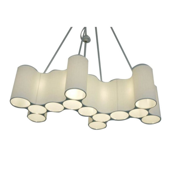 ALAN MIZRAHI LIGHTING Light Unique Cylinder Linear Cumulus Pendant ...