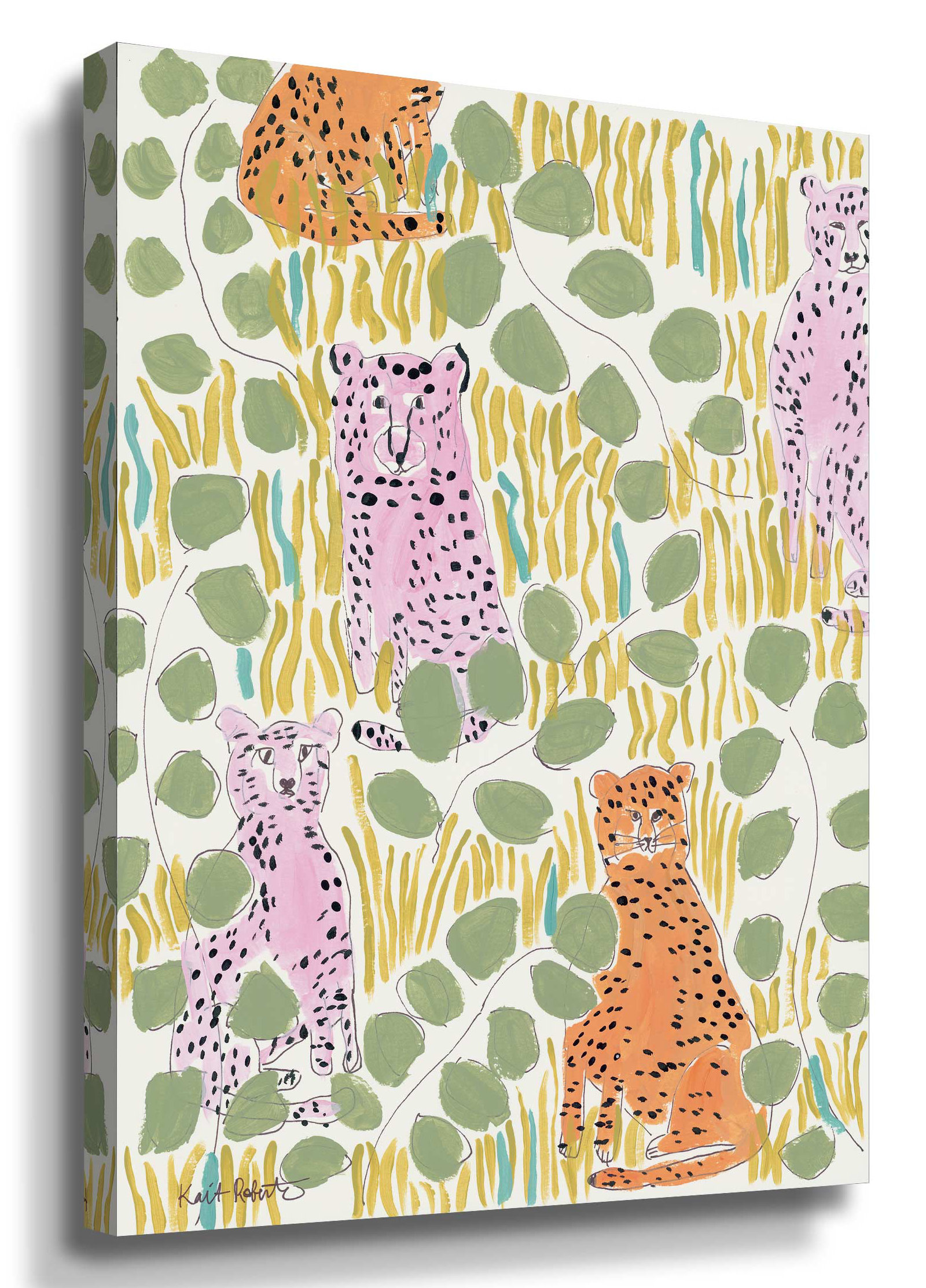 Dakota Fields Astrid Hello Cheetah II Graphic Art on Canvas - Wayfair ...
