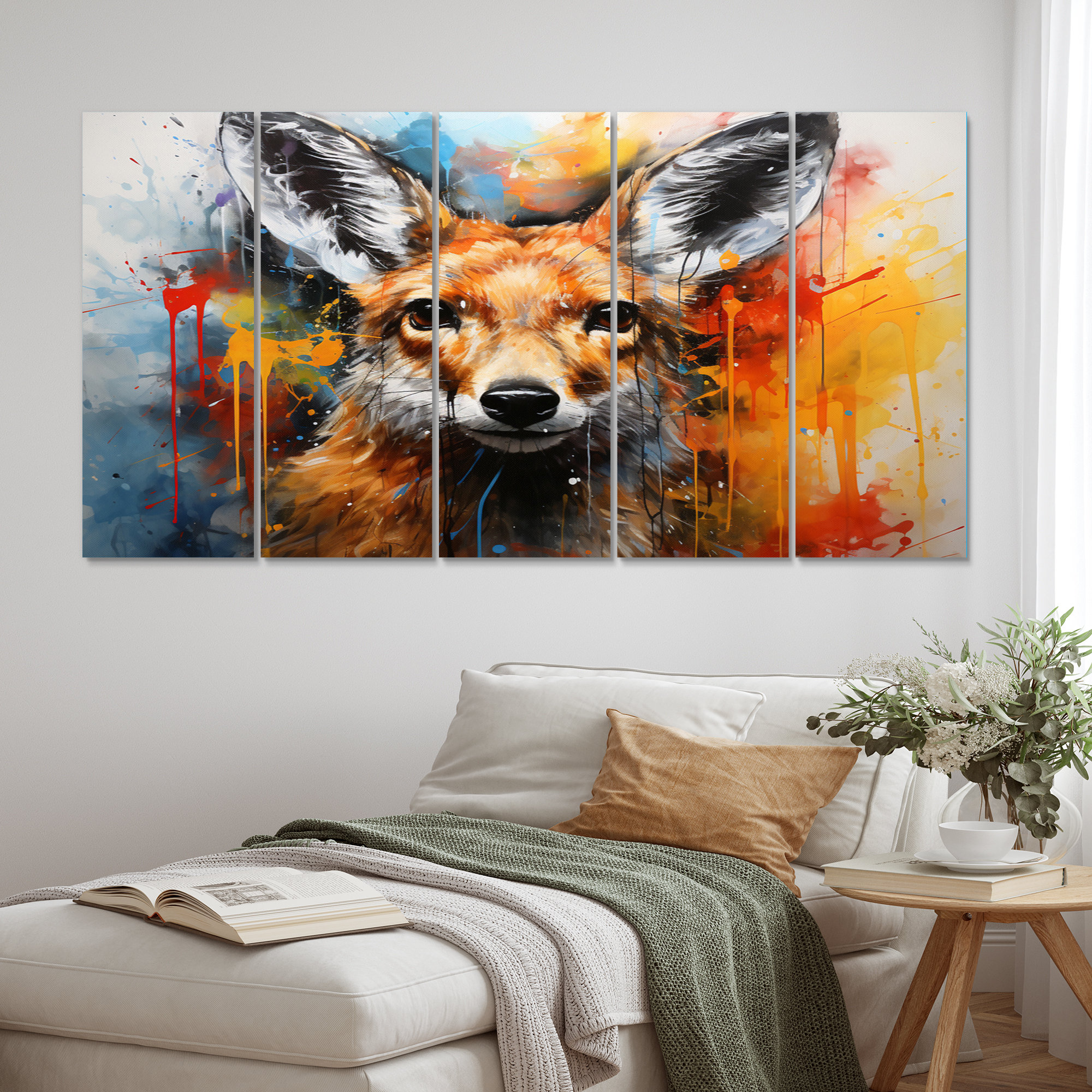 Red Barrel Studio® Kangaroo Bound Collage On Canvas 5 Pieces Print ...