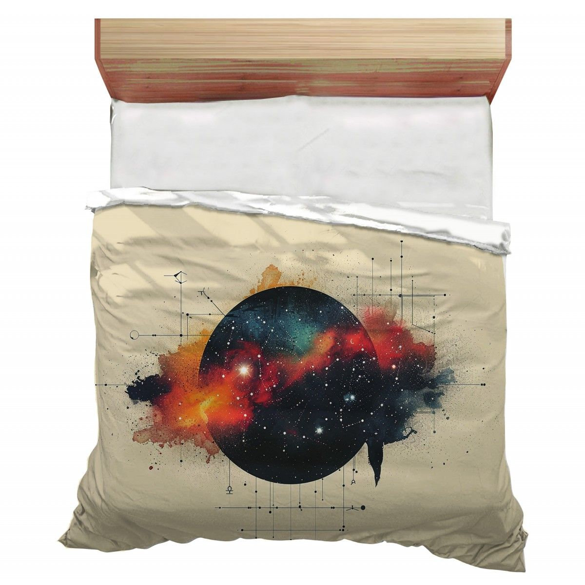 VisionDecor Universe Bedding Astronomy Duvet Cover Cosmic | Wayfair