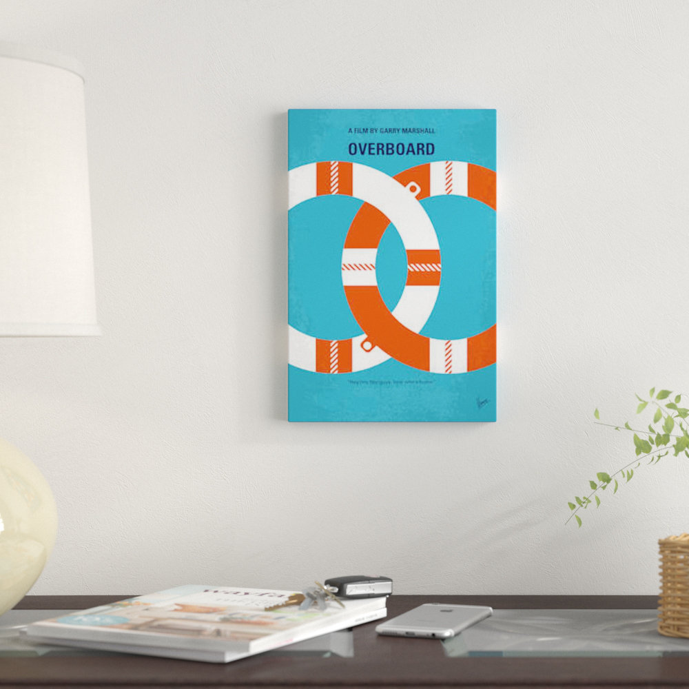 East Urban Home Overboard Minimal Movie Poster Print On Canvas ...