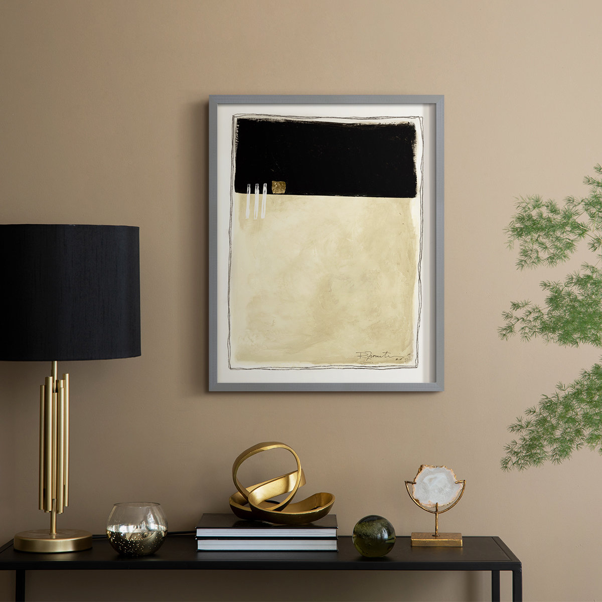 Wrought Studio™ Inner Musing II Framed Print - Solid Wood | Wayfair