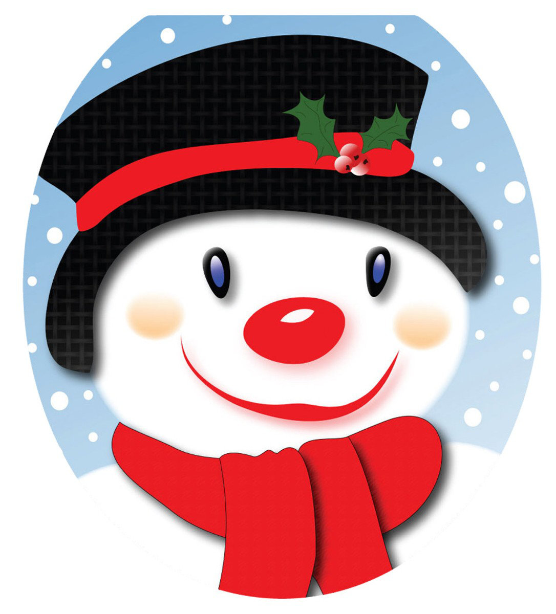 Toilet Tattoos Seasonal Snowman Toilet Seat Sticker, Lid Decal ...