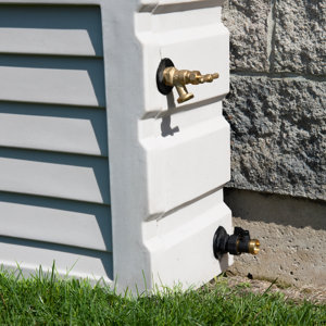 RTS Companies 25 Gallons Gal. Weather Resistant Plastic Drainable Dual ...