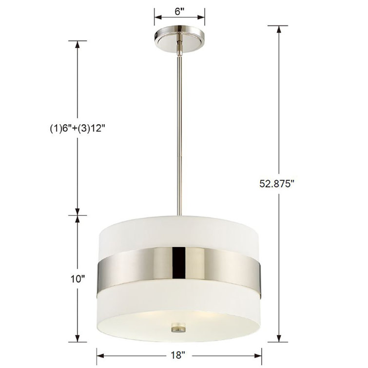 Crystorama Grayson 3 - Light Chandelier | Perigold