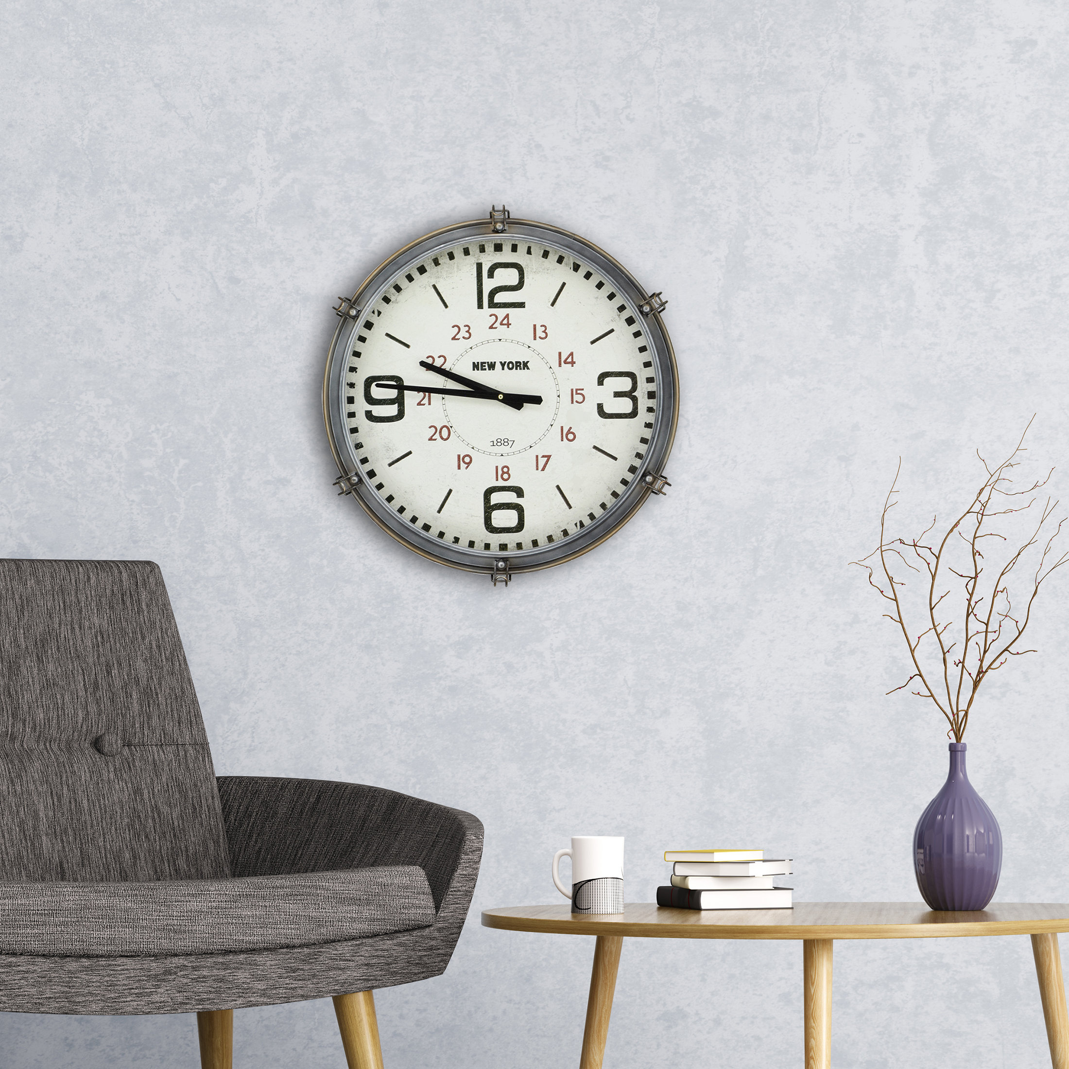 Williston Forge Argjent 16'' Wall Clock | Wayfair