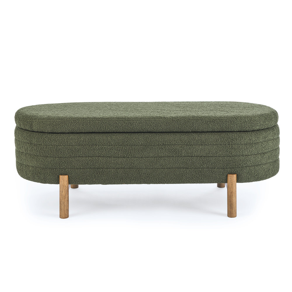 Corrigan Studio® Ottoman Oval Storage Bench | Wayfair