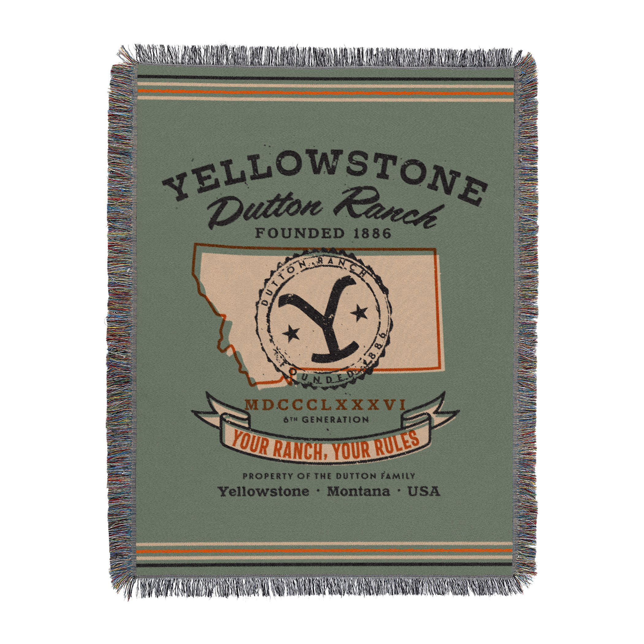 Northwest Paramount Yellowstone Throw Blanket, Property Of Western ...