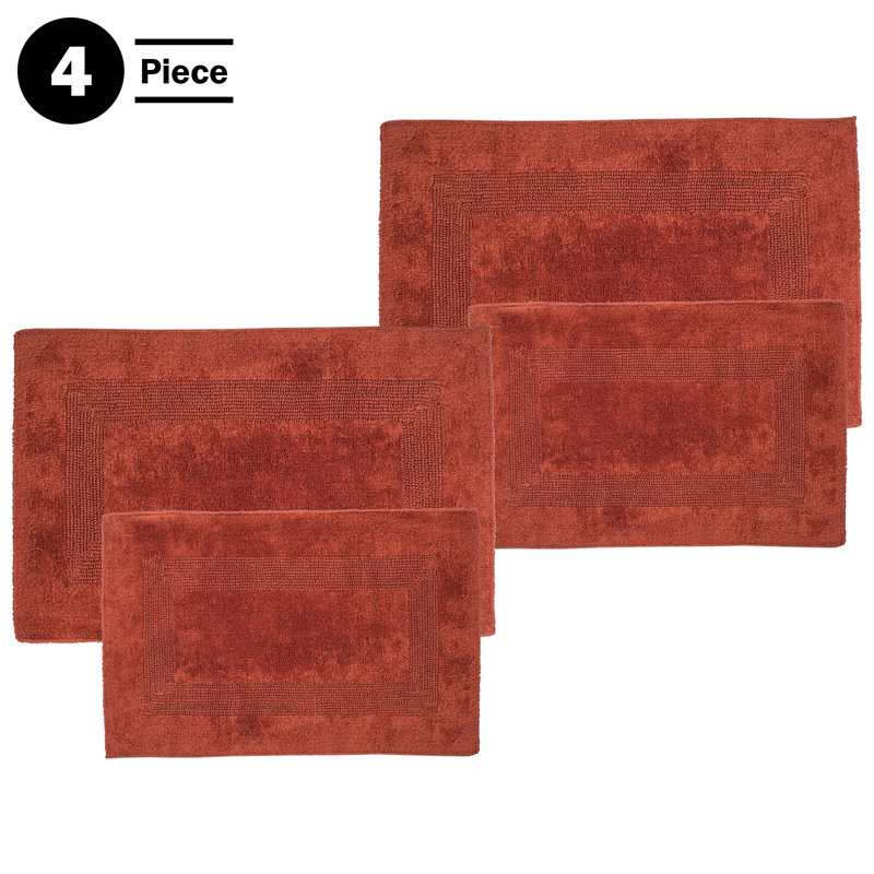 Latitude Run® Angelise 100% Cotton Reversible Bath Rug Set | Wayfair