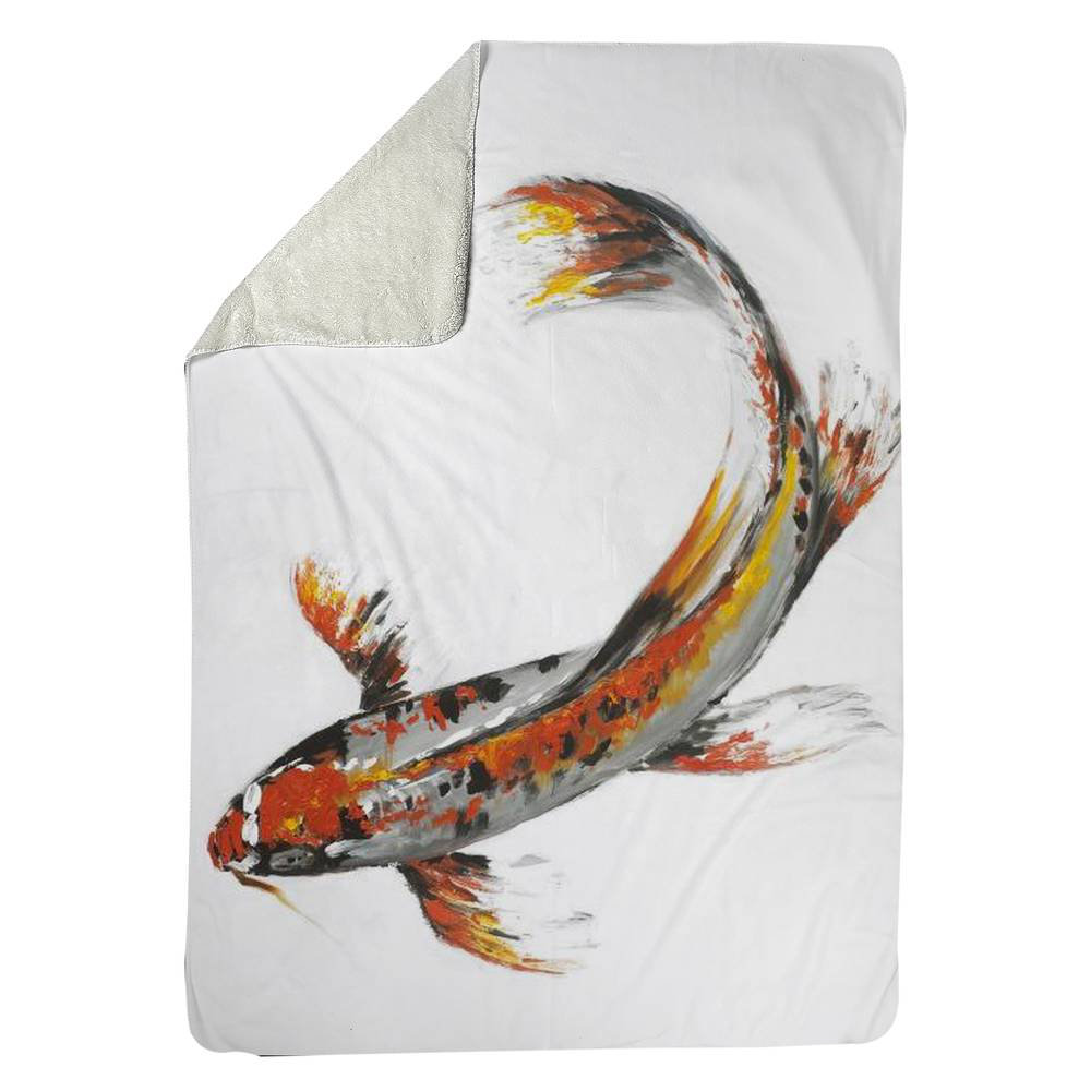 Begin Edition International Inc. Butterfly Koi Fish Blanket | Wayfair