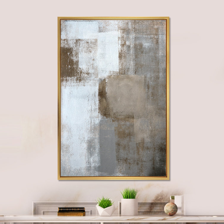 17 Stories Grey Meets Brown Abstract Art II Gray Meets Brown Abstract ...