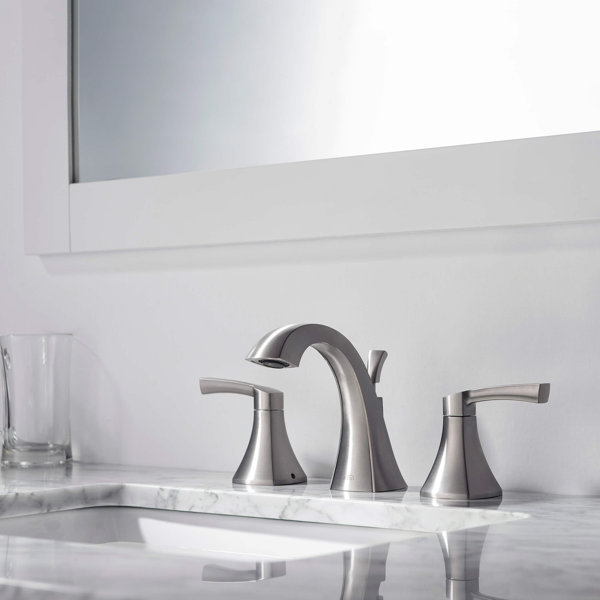 KIBI USA Pyramid Widespread 2-handle Bathroom Faucet with Drain ...