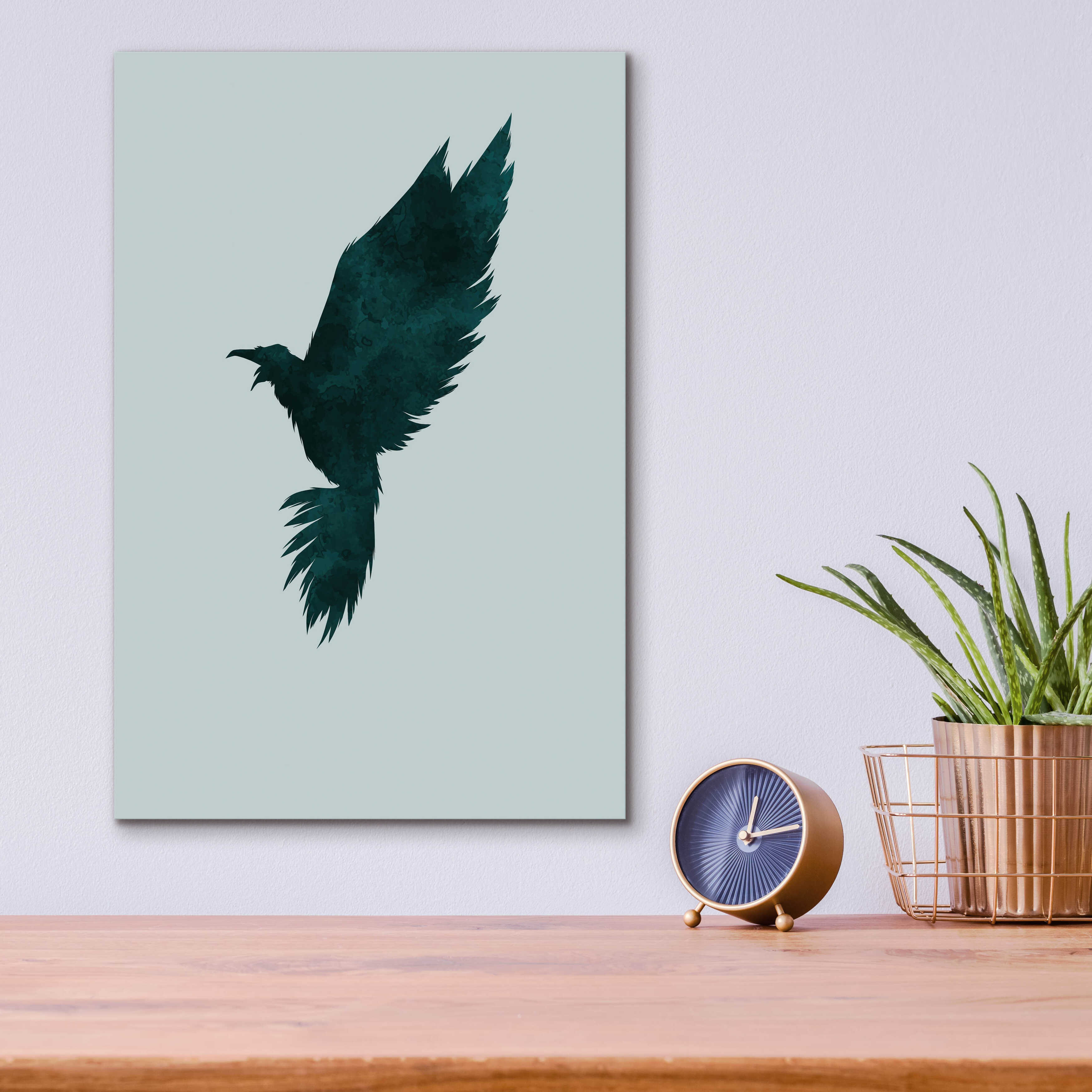 Red Barrel Studio Epic Art 'Crow' By Incado, Acrylic Glass Wall Art ...