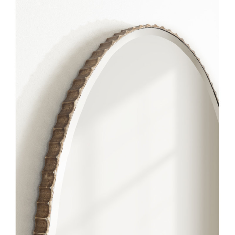 Lark Manor™ Anant Oval Fluted Wall Mirror & Reviews | Wayfair