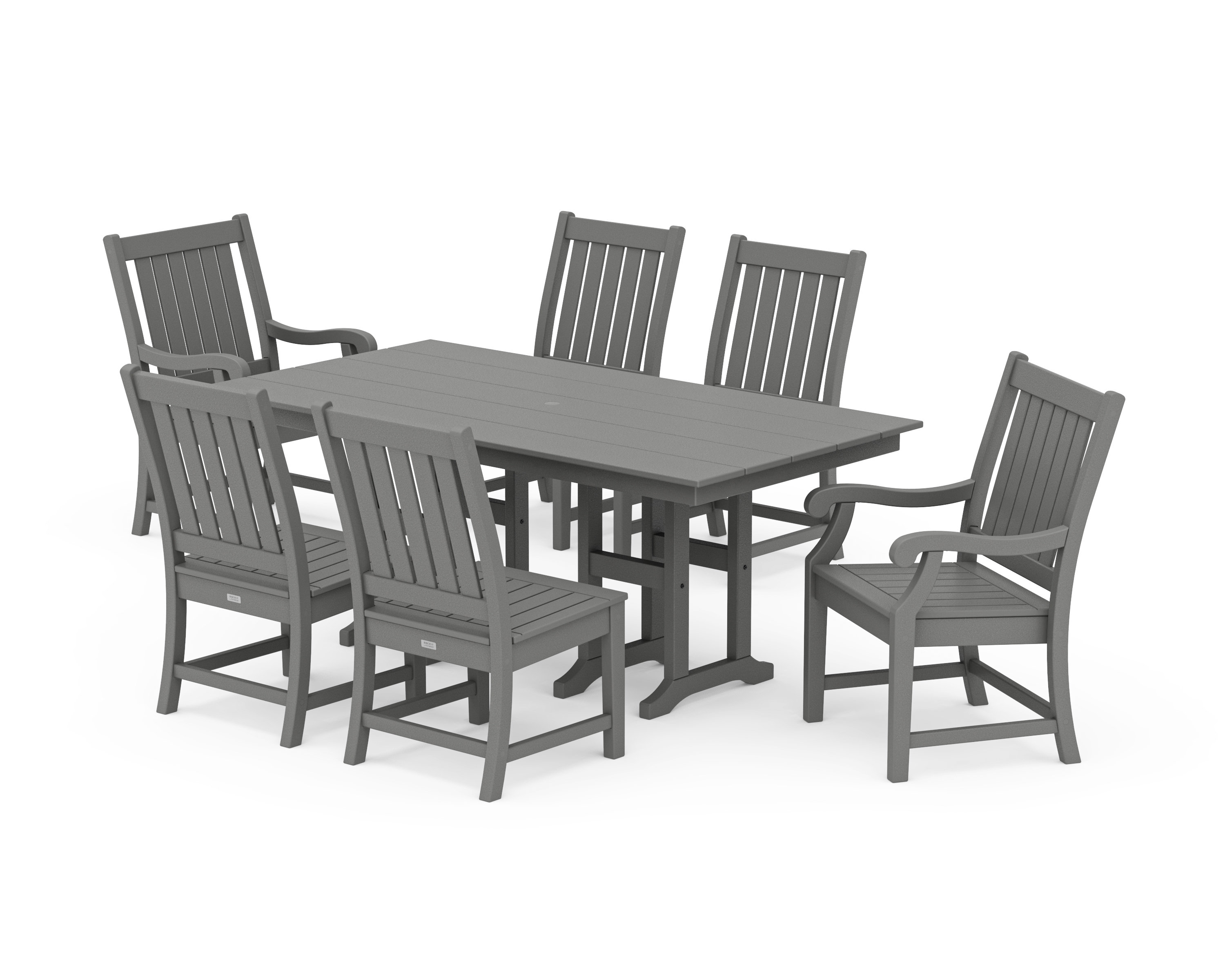Birch Lane™ POLYWOOD x Birch Lane Dalton 7-Piece Farmhouse Dining Set by POLYWOOD | Wayfair