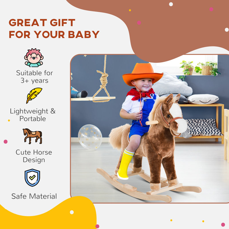 Qaba Kids Rocking Horse & Reviews | Wayfair