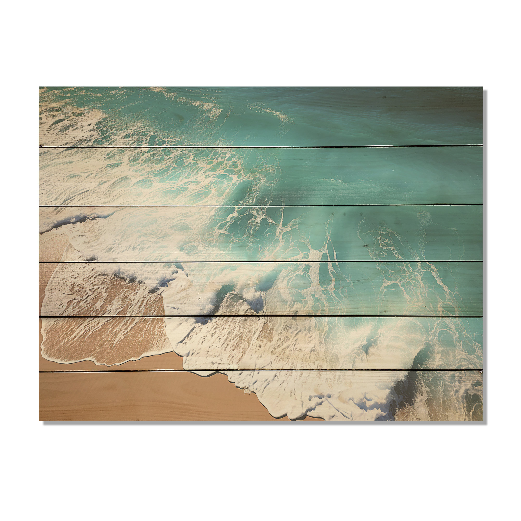 Rosecliff Heights Coastal Elegance - Coastal Wood Wall Art On Natural ...