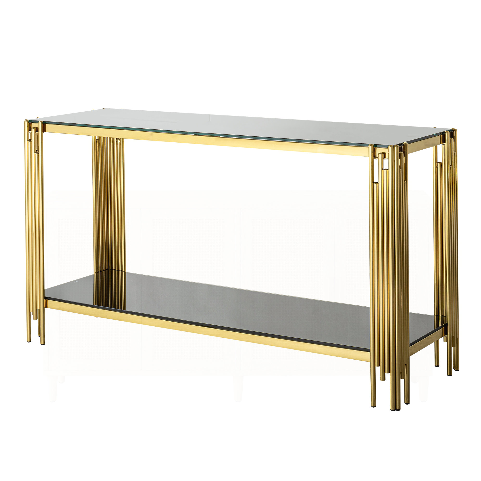 Mercer41 Exquisite Tempered Glass Console Table for Versatile Living ...