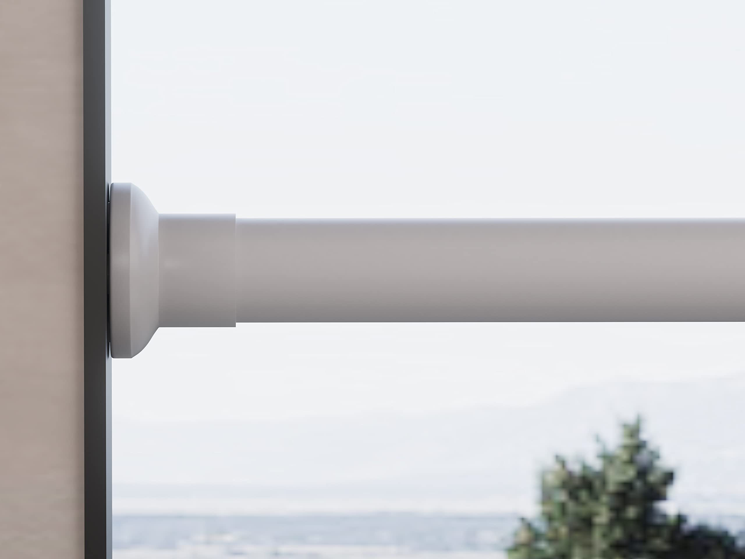 Tromay Adjustable Spring Shower Tension Curtain Rod | Wayfair