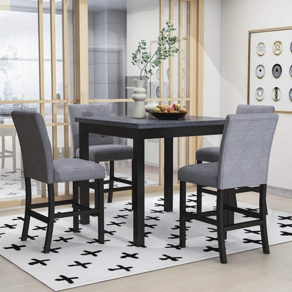 Red Barrel Studio® Isara 4 - Person Counter Height Dining Set | Wayfair