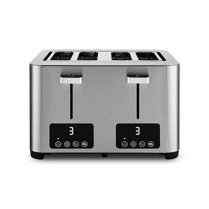 Salton 4 Slice Digital Stainless Steel Toaster & Reviews | Wayfair