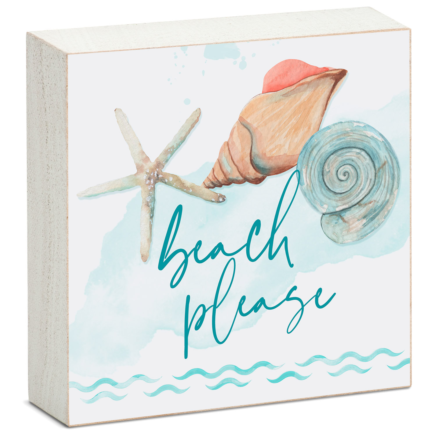 CounterArt Beach Please Wood Box Sign | Wayfair