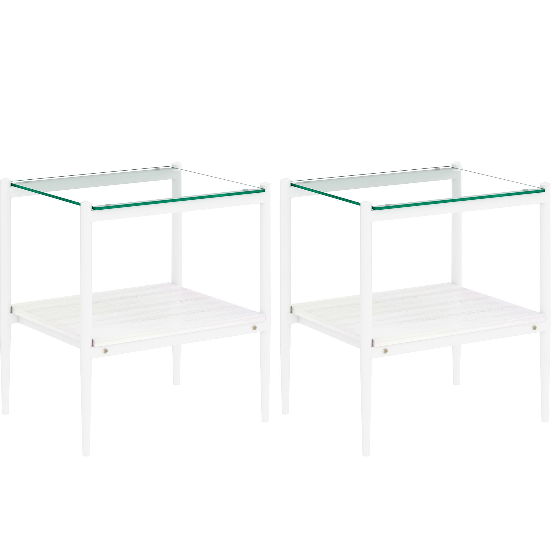 Latitude Run® Stylish Coffee Table And End Tables , Tempered Glass ...