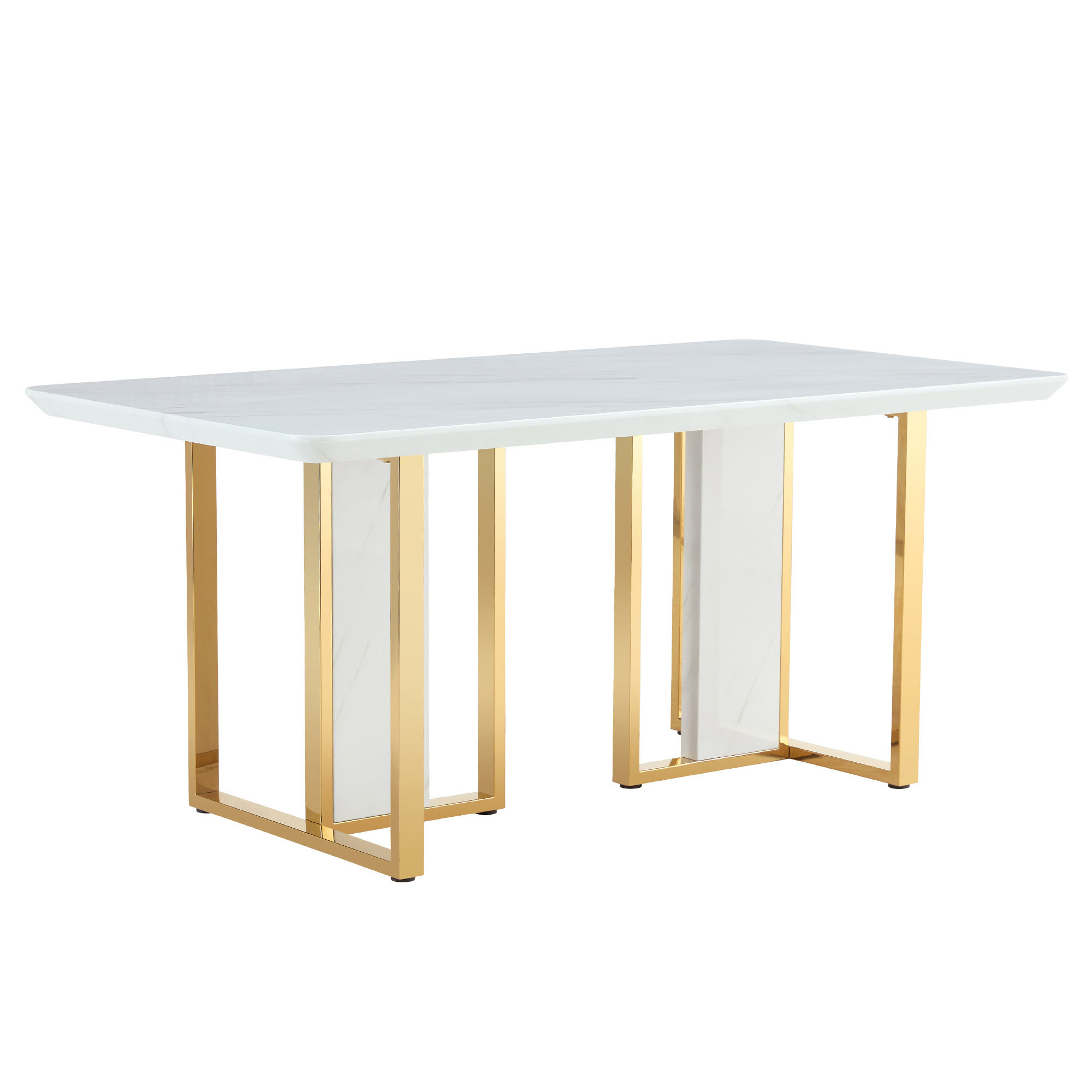 Ivy Bronx Modern Minimalism And Luxurious White Rectangular Patterned ...