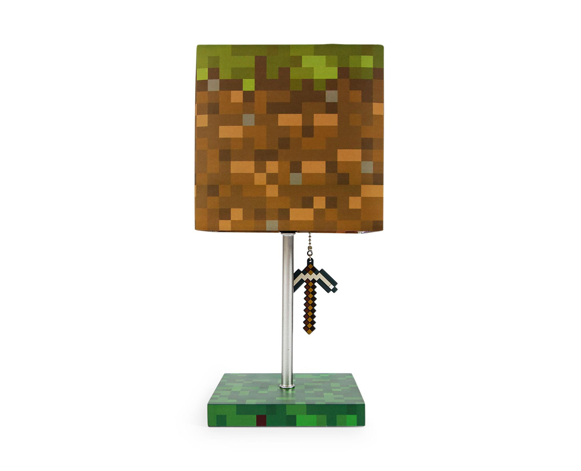 Corrigan Studio Minecraft Grass Block Desk Lamp With Pickaxe 3d Puller ...
