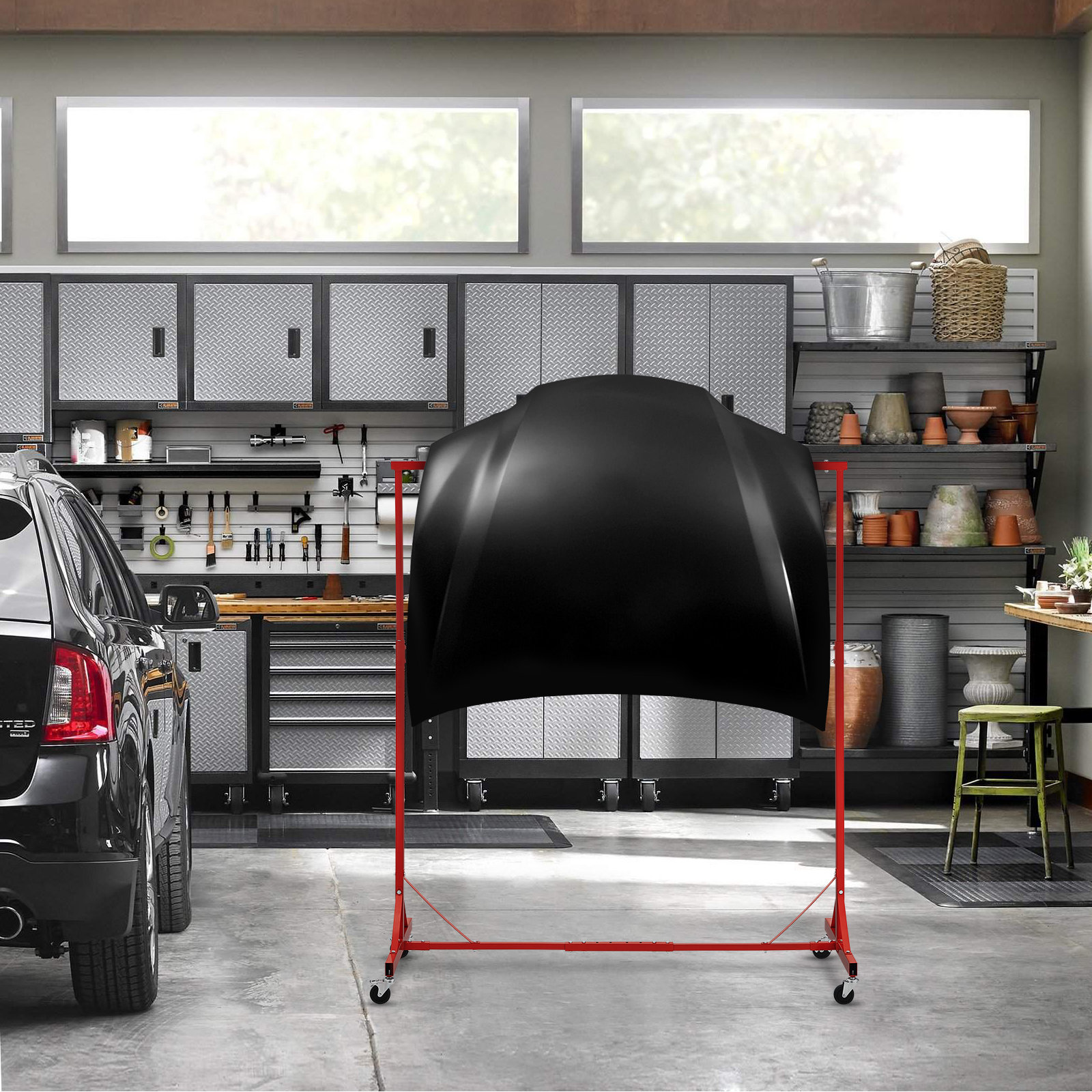 WFX Utility™ Painting Rack Adjustable Paint Hanger 8 Hooks Auto Body ...