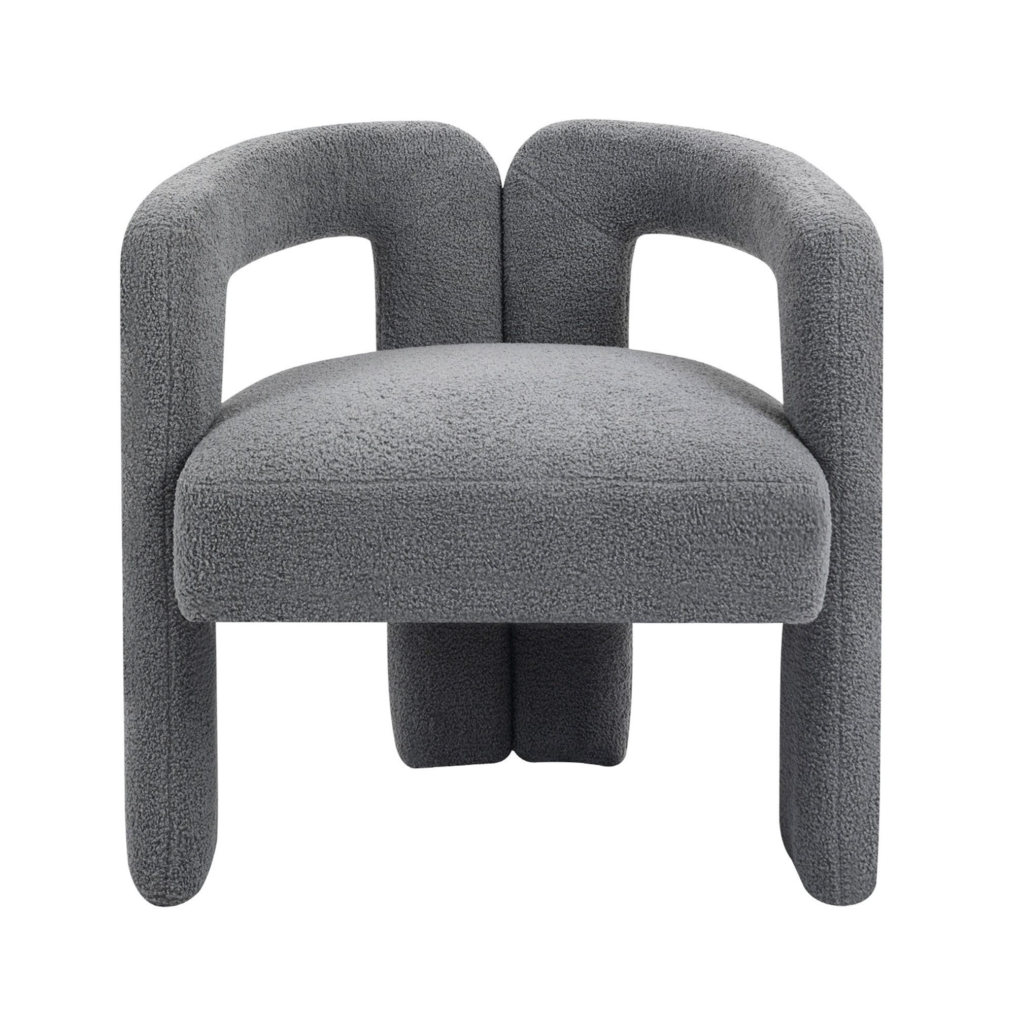 Ivy Bronx Teddy Fabric Modern Design Dining Chair,Open-Back ,Modren ...