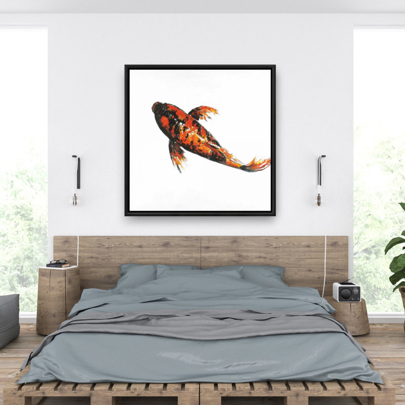 Begin Edition International Inc. " Red Butterfly Koi Fish " on Canvas ...