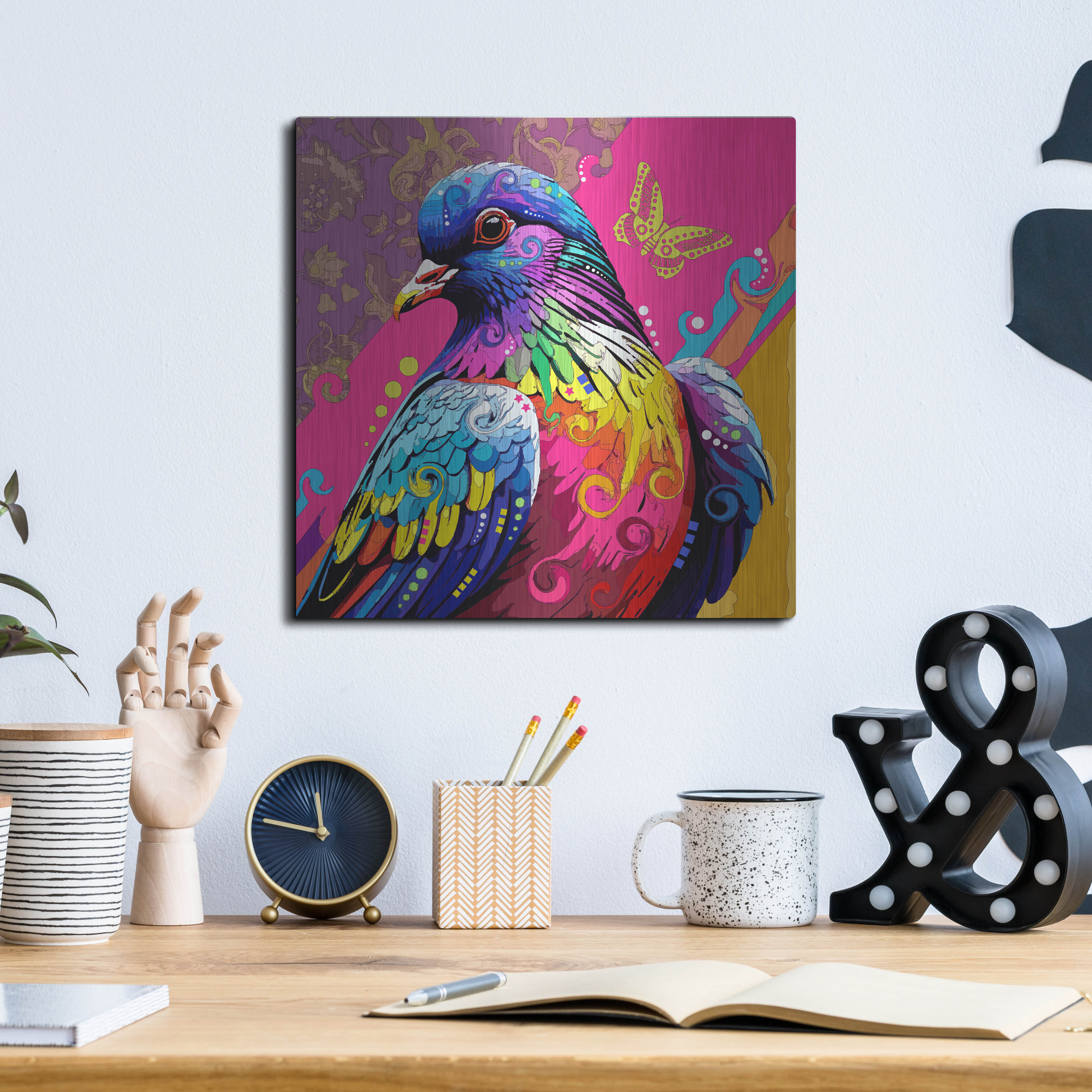 Winston Porter 'Pigeon 2' by Dean Russo Metal Wall Art | Wayfair
