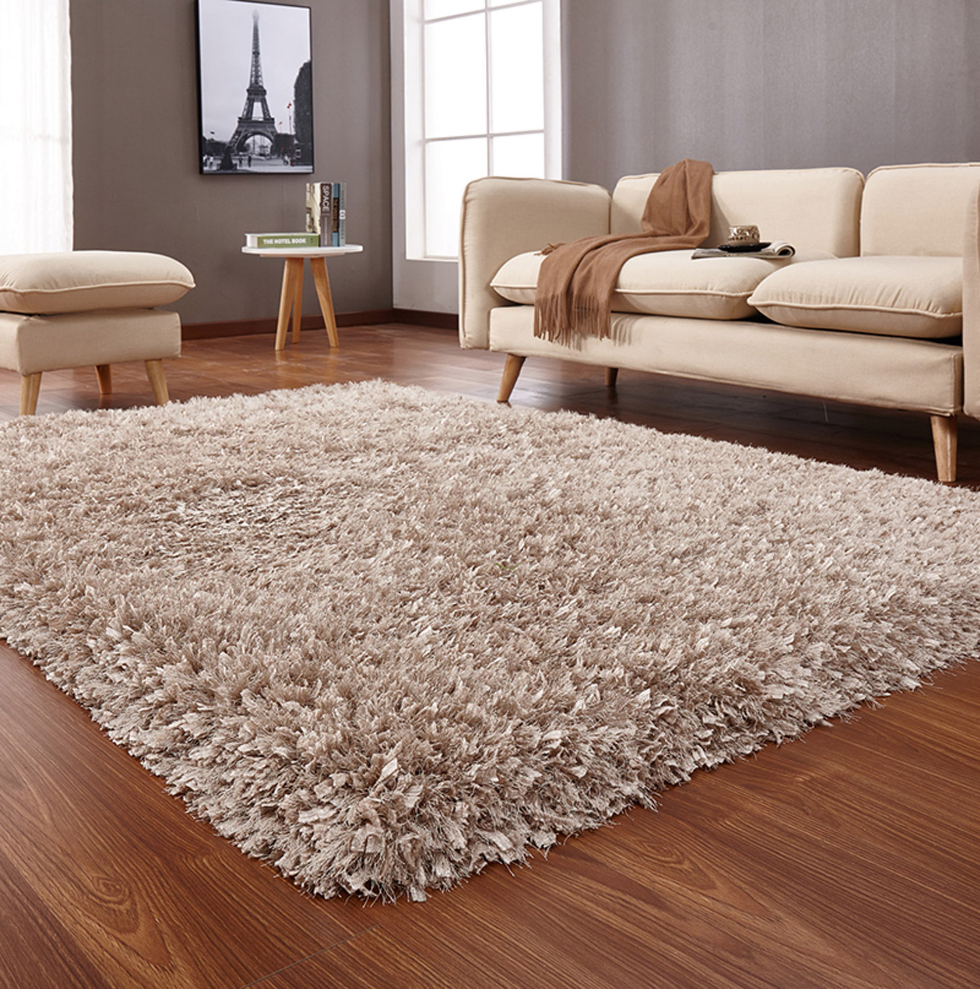Hokku Designs Coral Hand Tufted Shag Area Rug | Wayfair