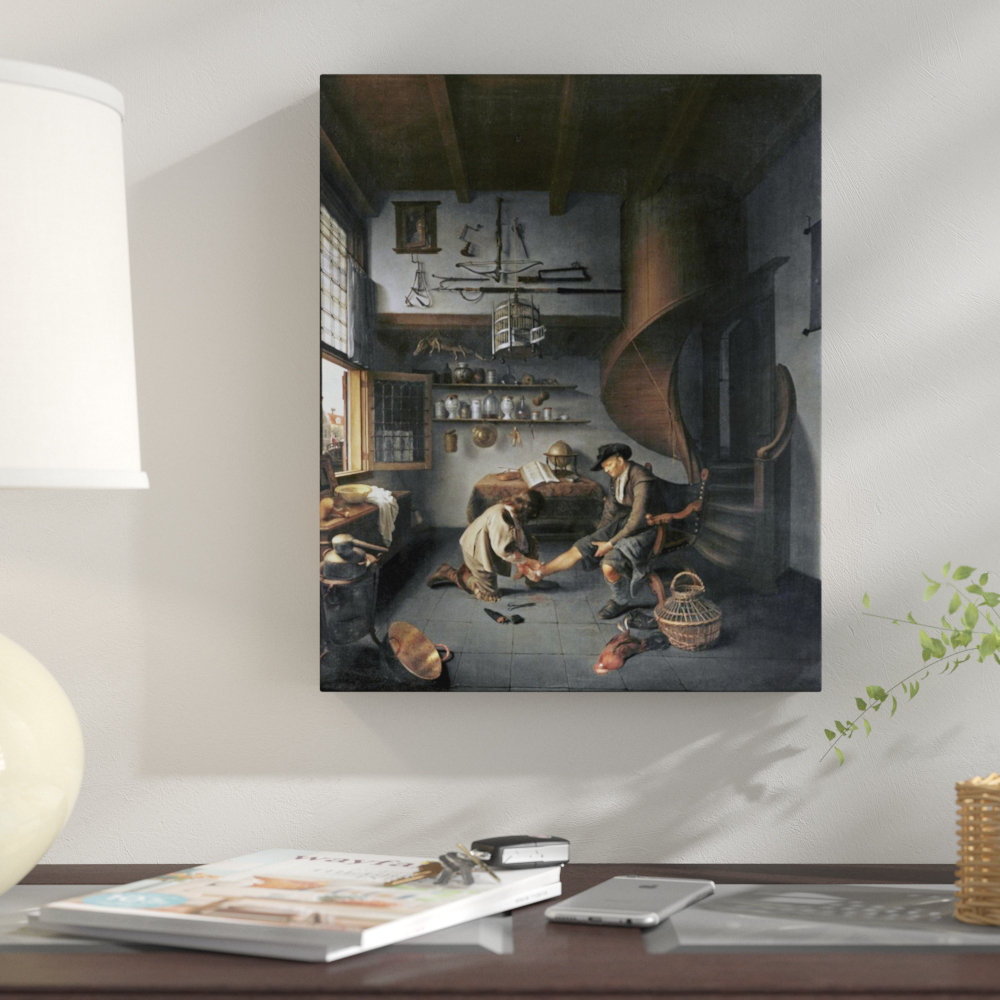 East Urban Home 'A Barber-Surgeon Tending a Peasant's Foot' Graphic Art ...