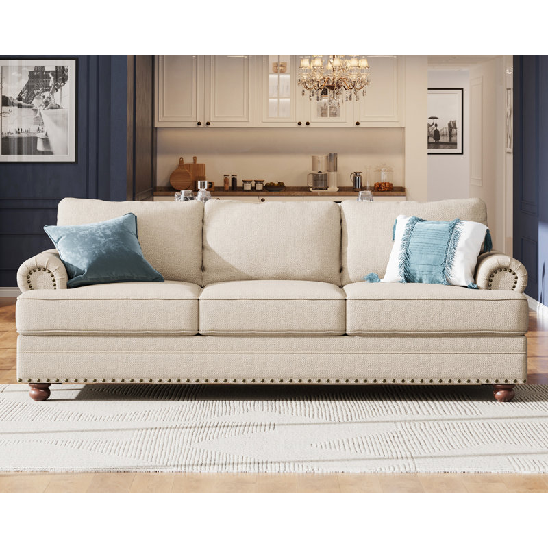 Darby Home Co Alejoa 89 Inch Upholstered Sofa, 3 Seater Couch With ...