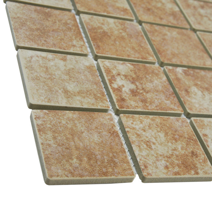 Merola Tile Colorado 2" x 2" Porcelain Mosaic Wall & Floor Tile ...