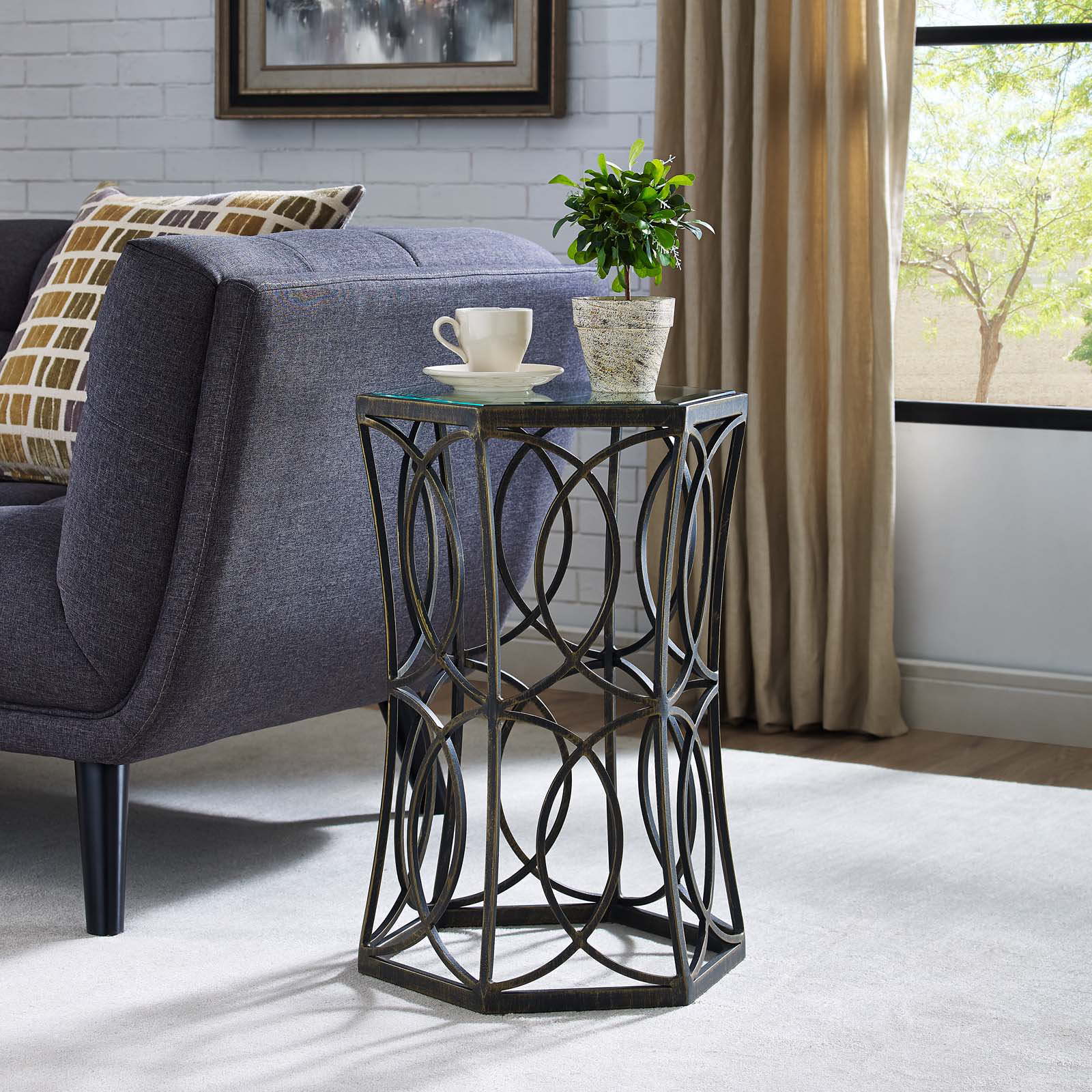 Orren Ellis Circle 19.5" Side Table | Wayfair