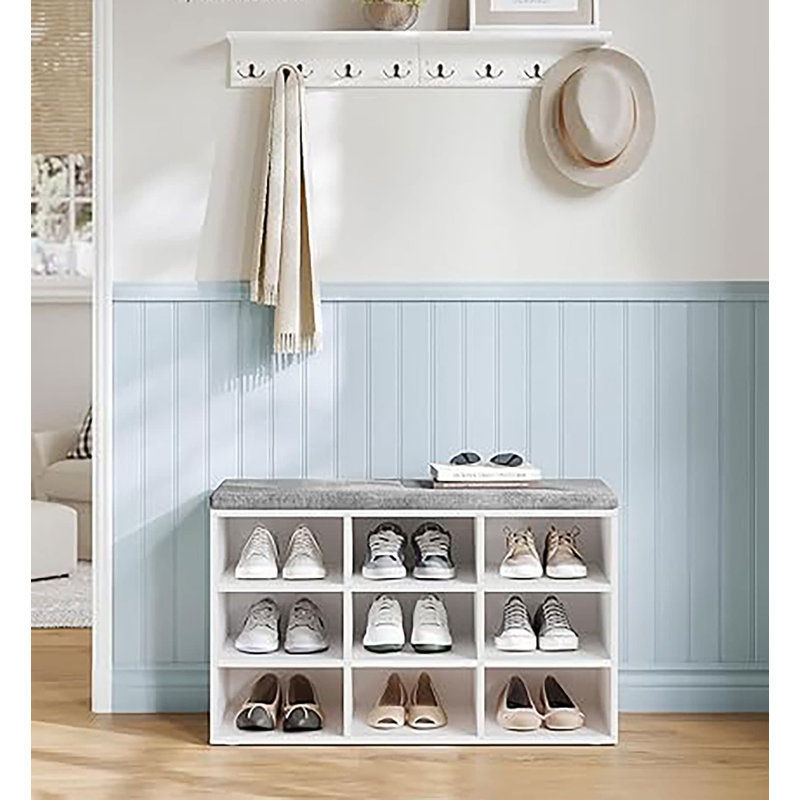Rebrilliant 18 Pair Shoe Storage Bench | Wayfair
