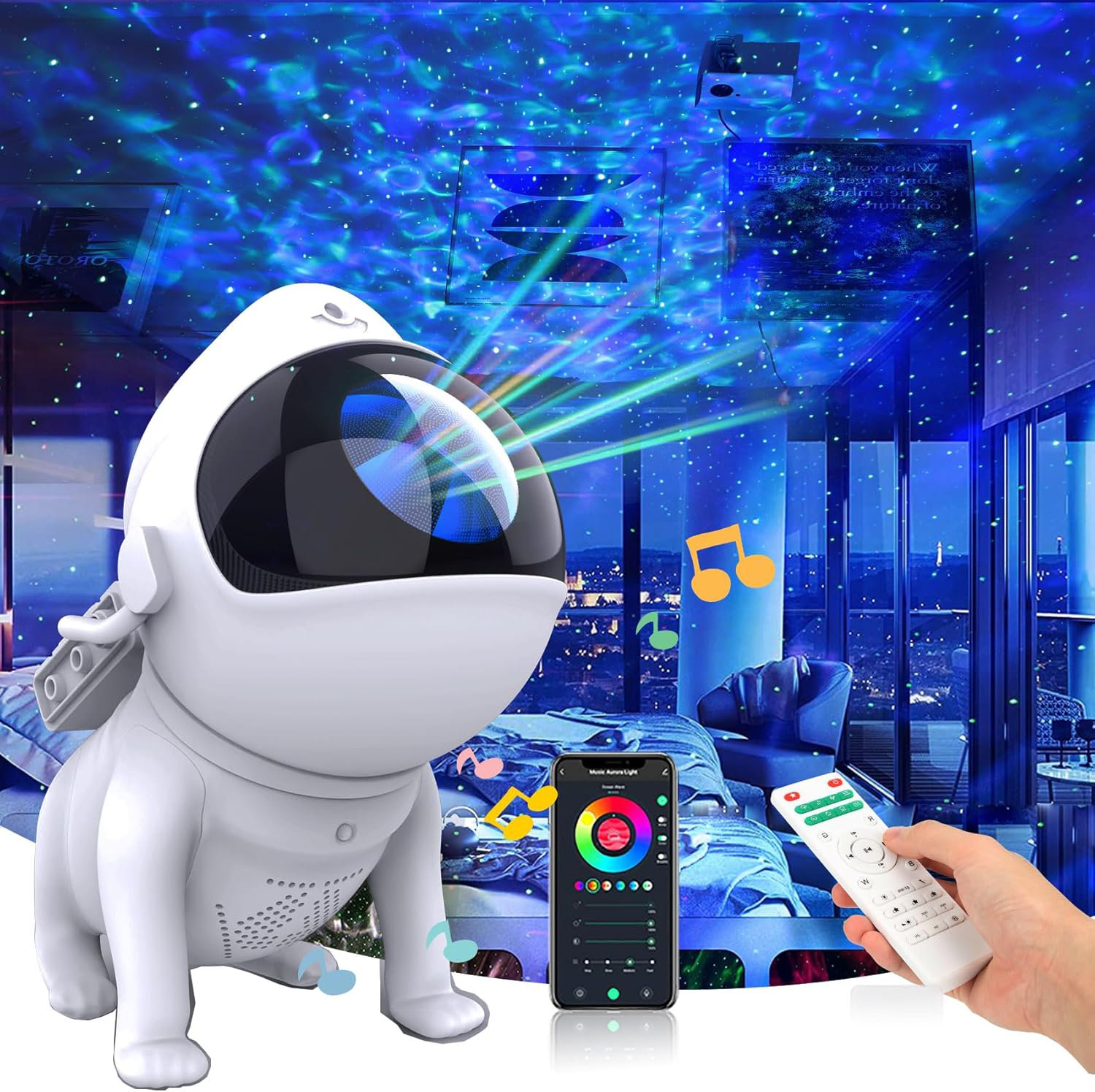 YESCAD Space Dog Projector with Bluetooth Speaker - Wayfair Canada