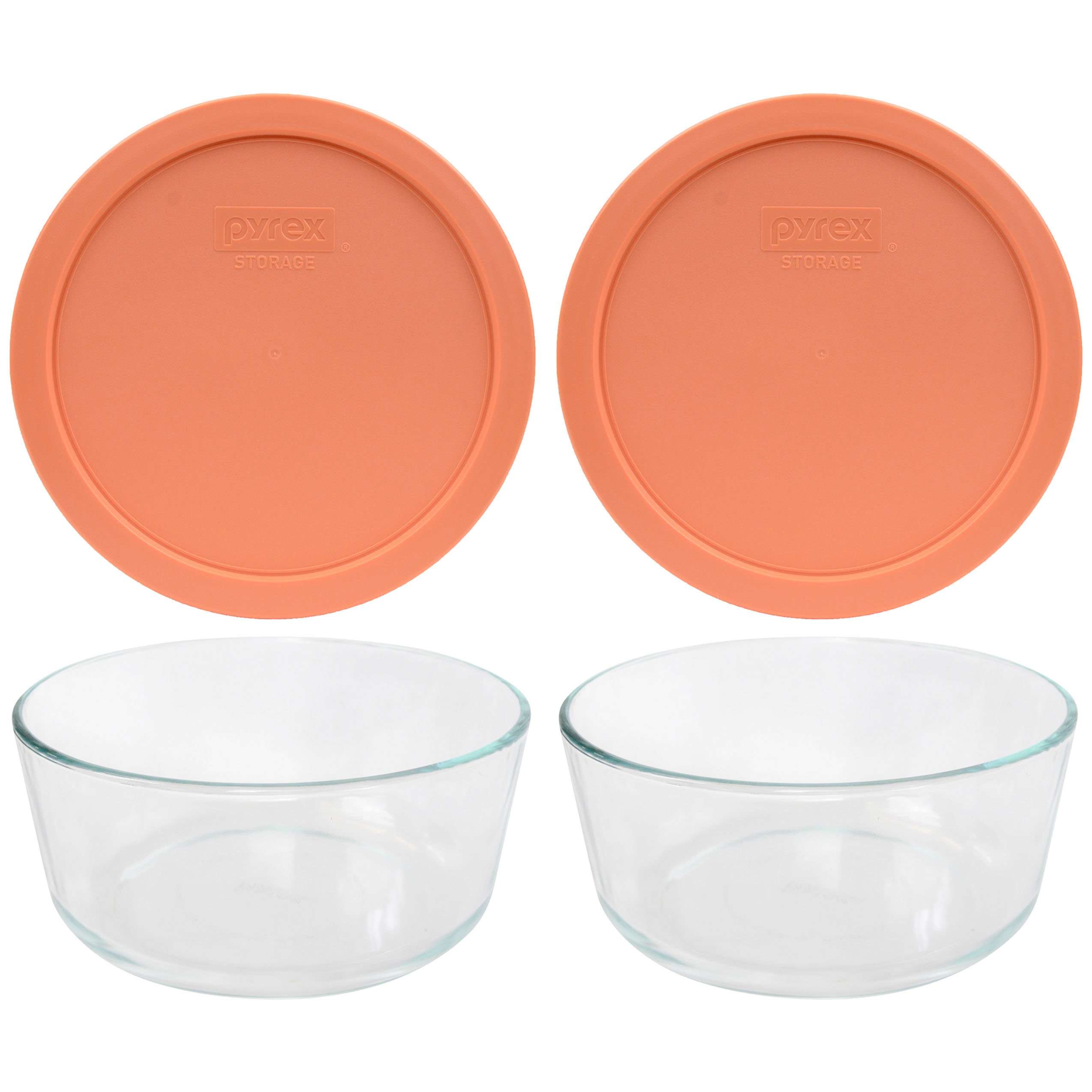 Pyrex (2) 7203 7-Cup Glass Bowls & (2) 7402-PC 6/7 | Wayfair