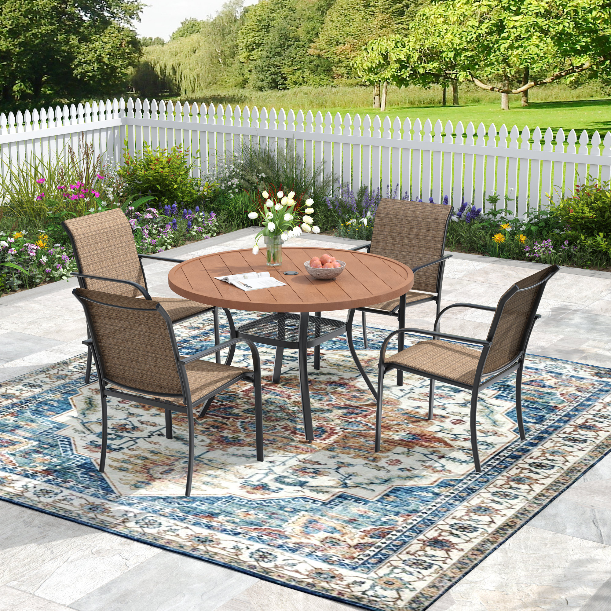 Lark Manor™ 4-Person Outdoor Patio Dining Set | Wayfair
