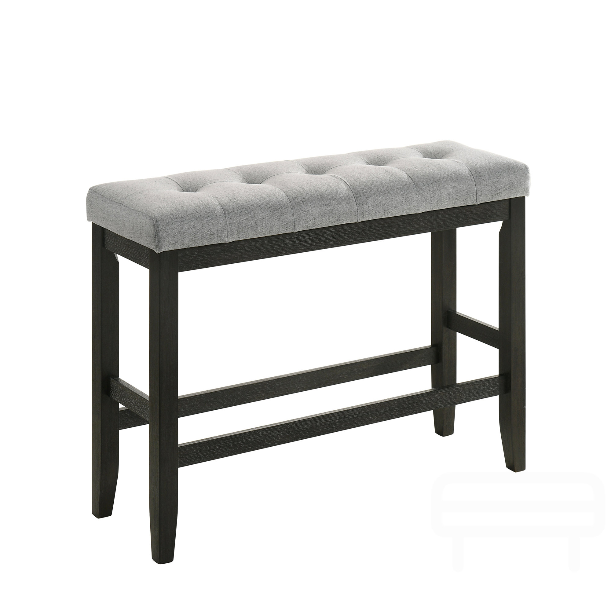 Latitude Run® 1Pc Modern Counter Height Bench Tufted Upholstery Tapered ...