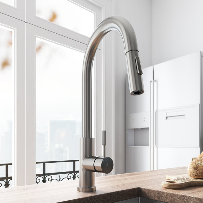 YZZY Pull Down Touch Kitchen Faucet & Reviews | Wayfair