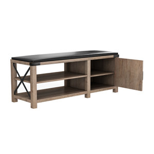 Gracie Oaks Semeka Storage Bench, Entryway Bench, Benches & Reviews ...