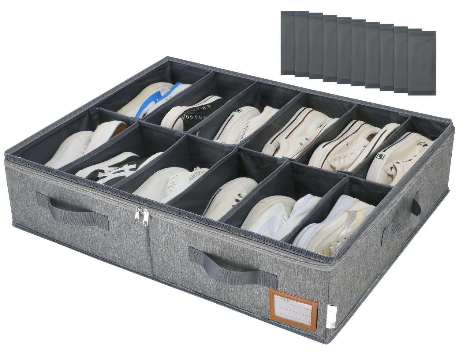 Rebrilliant Adjustable Shoe Organizer For Closet, Wardrobe Clothes ...