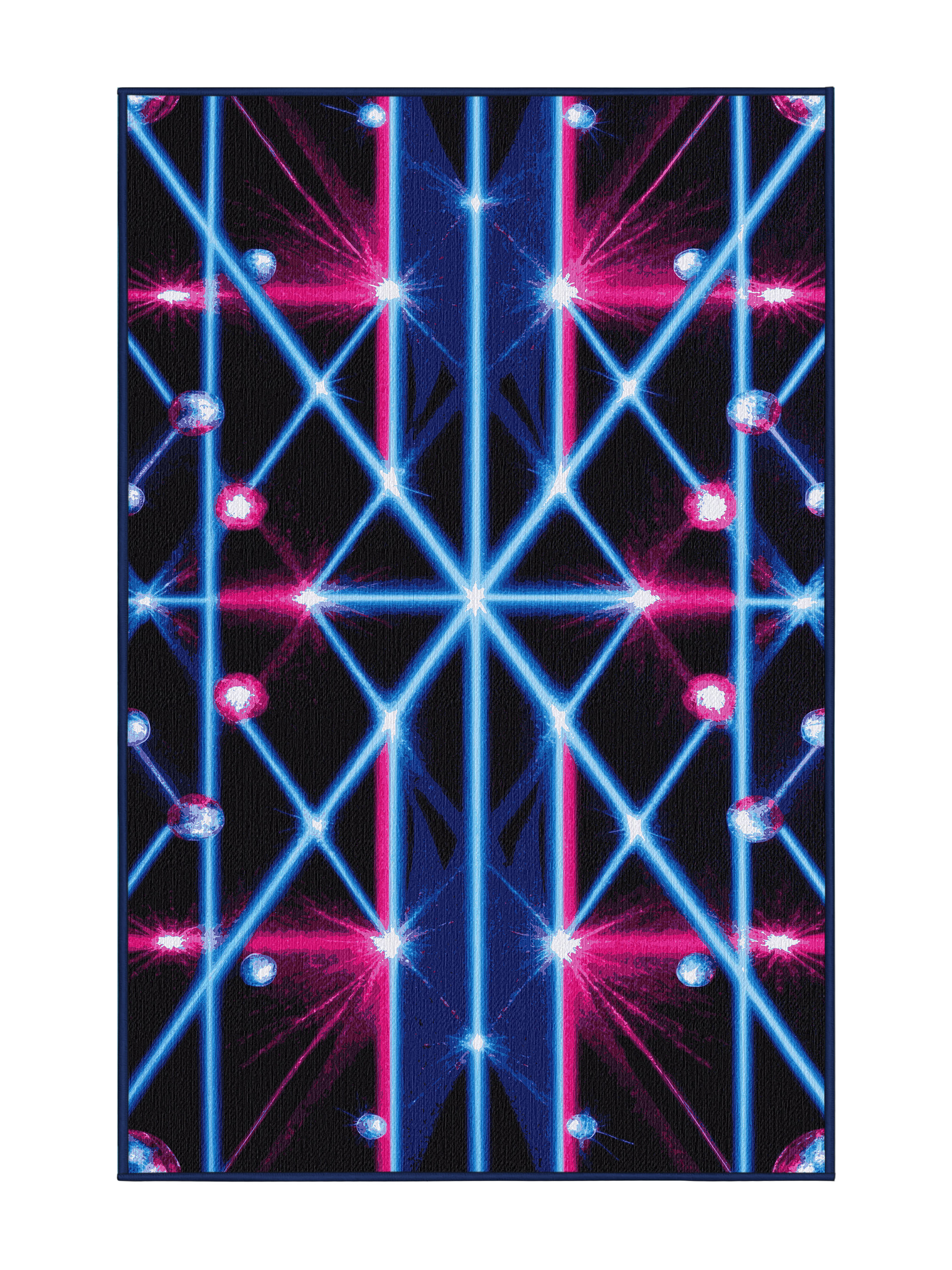 Orren Ellis Washable Dance Floor Lights and Lasers Music Area Rug | Wayfair